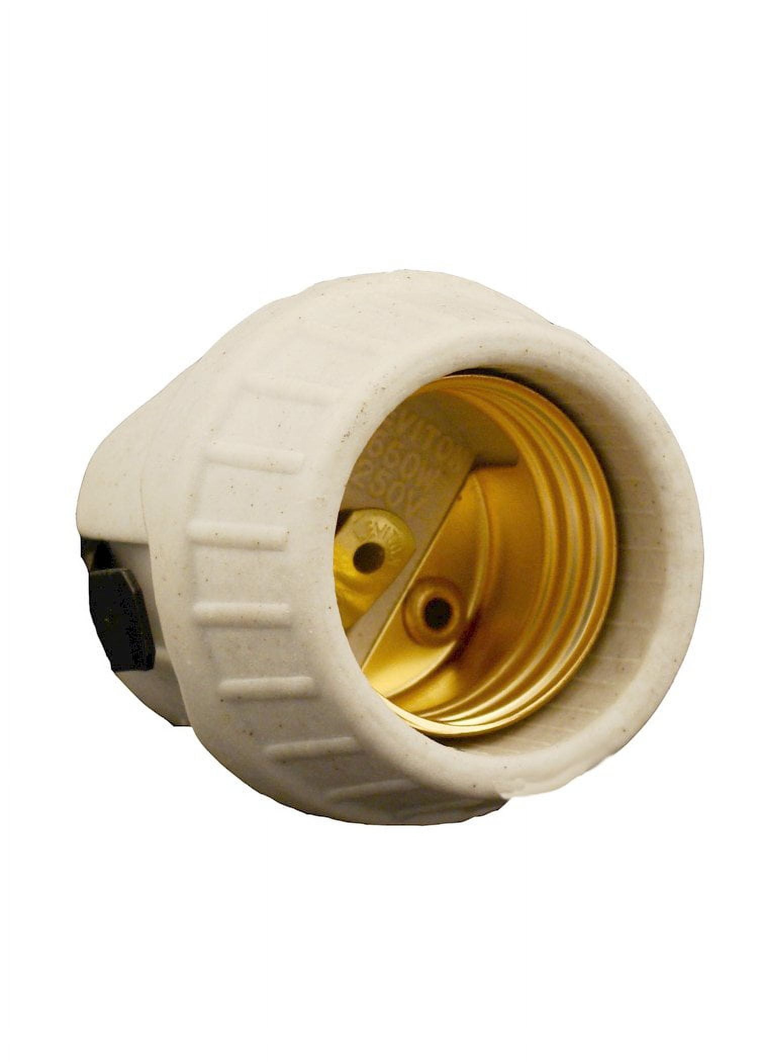 Leviton 8875 Lamp Holder, 250 V, 660 W, Porcelain Housing Material ...