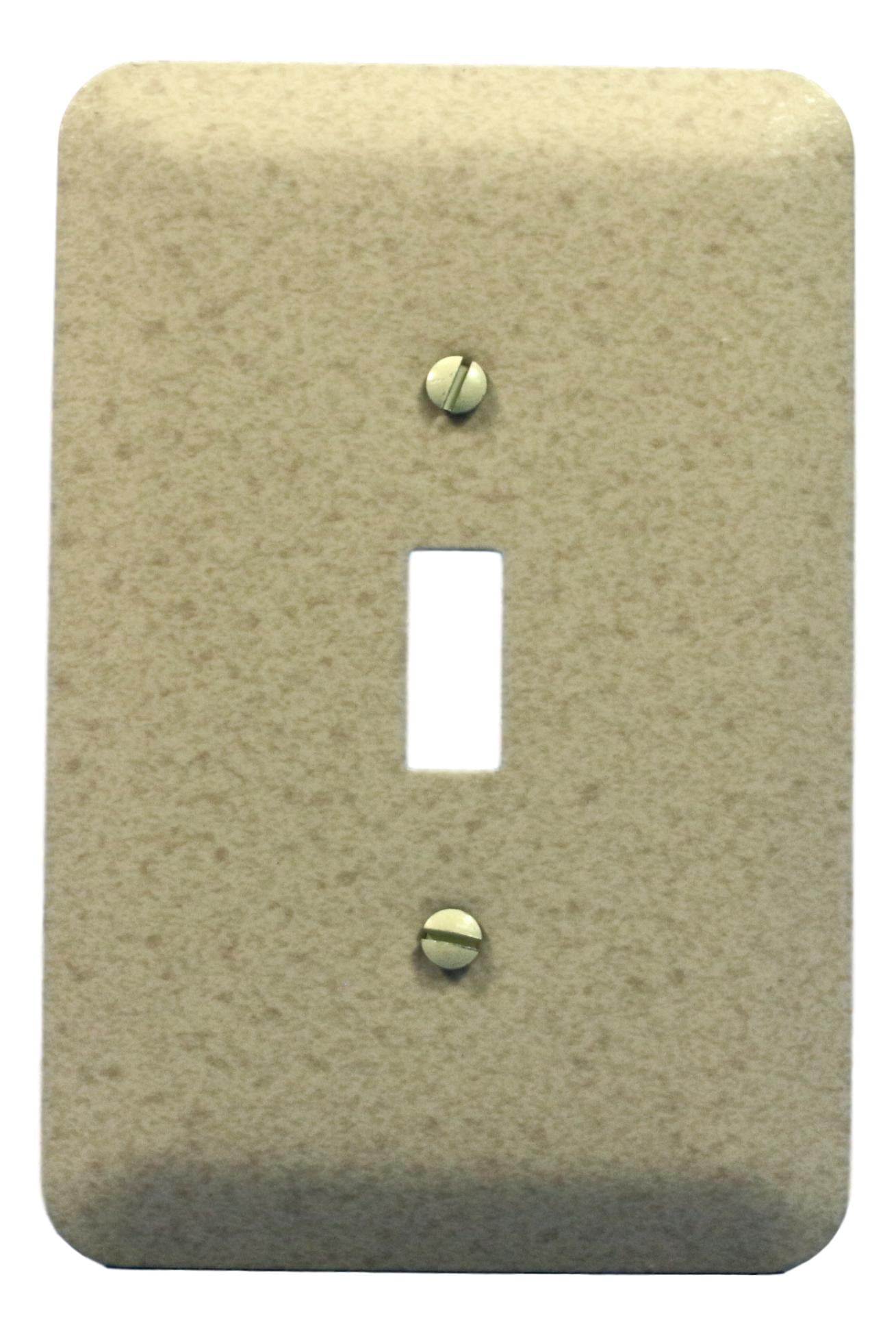 Leviton 89301-BG 1-Gang Jumbo Toggle Switch Wallplate Metal Switchplate ...