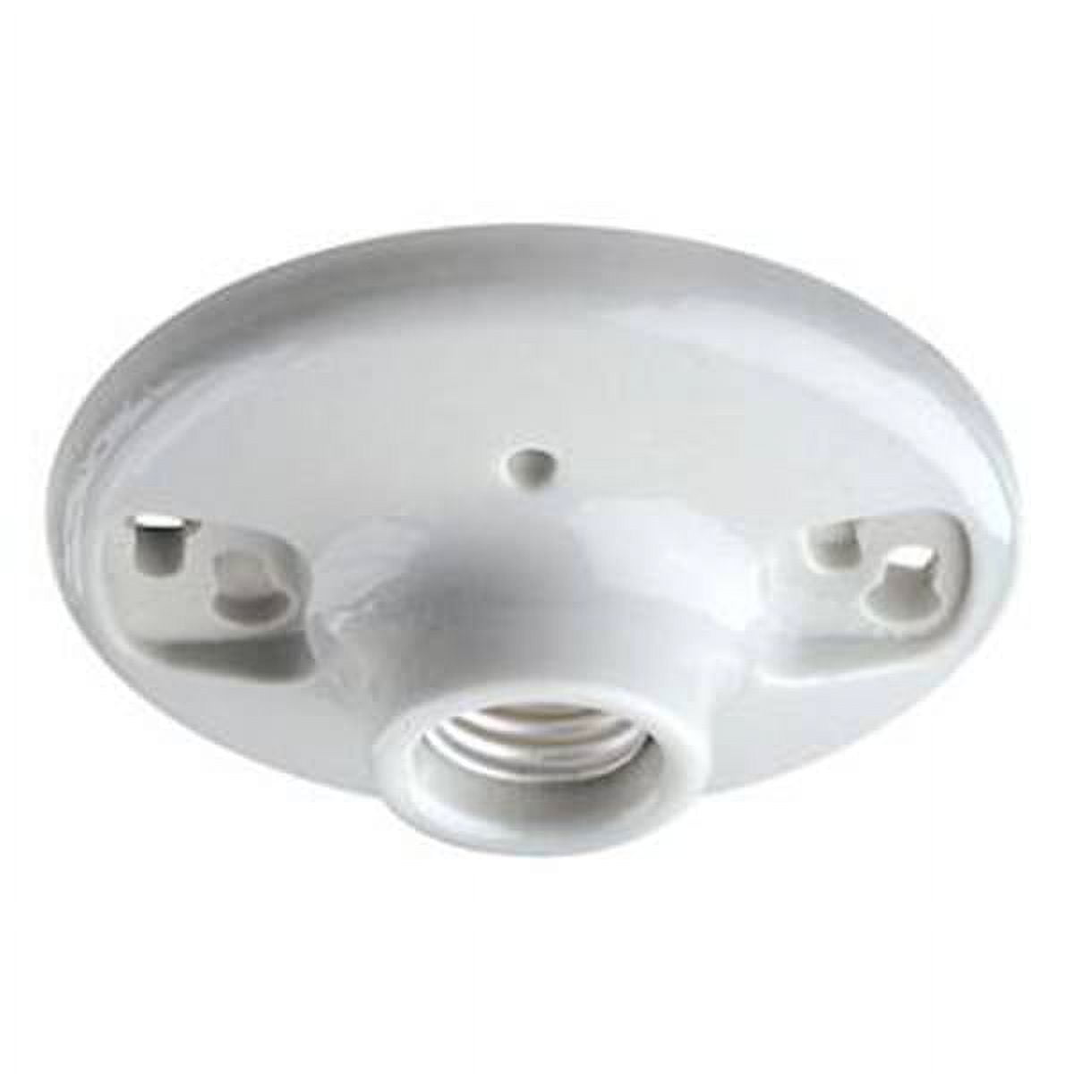 Leviton 9875 Porcelain Outlet Box Mount, Incandescent Ceiling ...