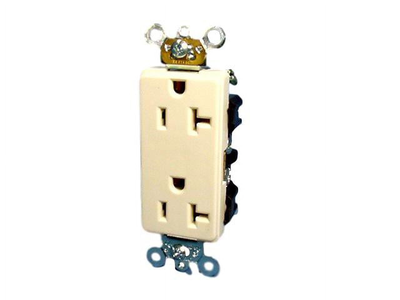 Leviton Almond Decora Industrial Outlet Duplex Receptacle 20A 16262-A ...