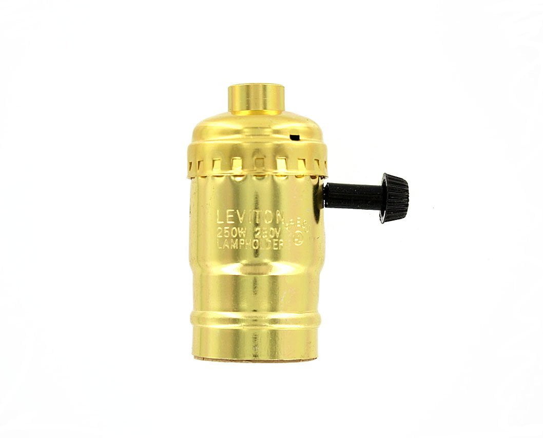 Leviton 7090-PG Lamp Holder, 250 V, 250 W, Phenolic Housing Material ...