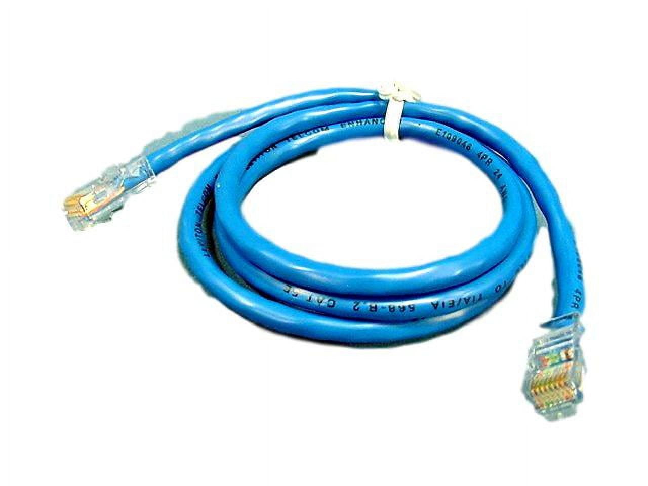 Leviton Blue Cat 5 3ft Ethernet LAN Patch Cord Network Cable Cat5 8P8C ...