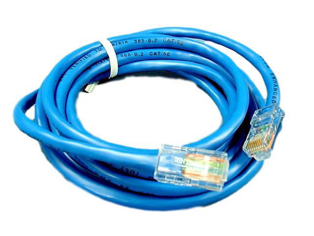 Leviton Blue Cat 5 7ft Ethernet LAN Patch Cord Network Cable Cat5 8P8C ...