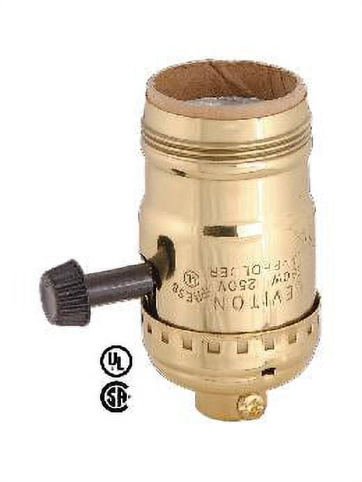 Leviton Brand, Complete Socket For 3-Way Bulbs, W/Uno Thread - Walmart.com