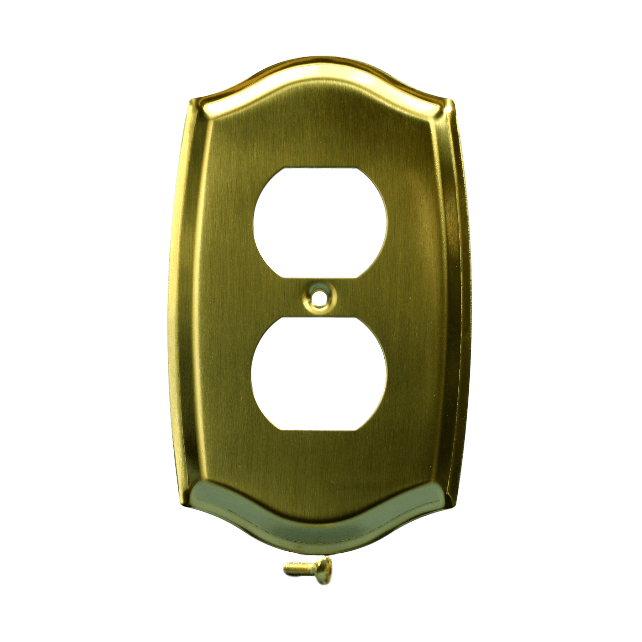 Leviton Brass Metal Receptacle Wallplate Duplex Outlet Cover 89603-CBR ...