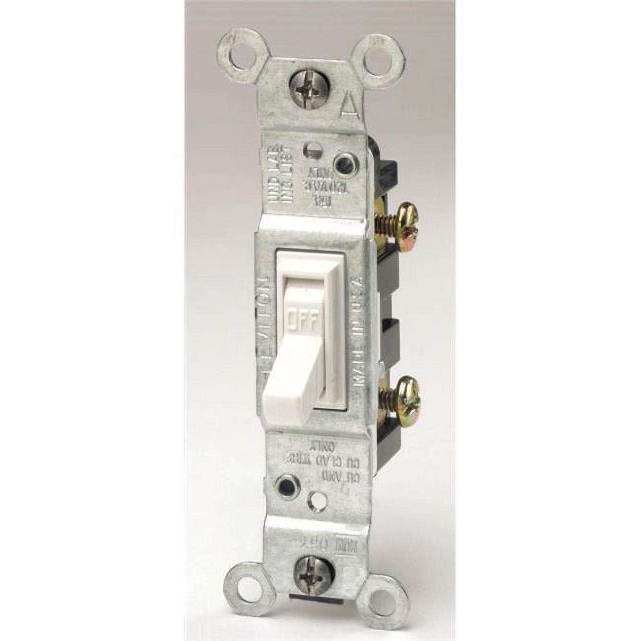 Leviton C22-01451-02W C22-01451-02W 15 Amps Toggle Switch White ...