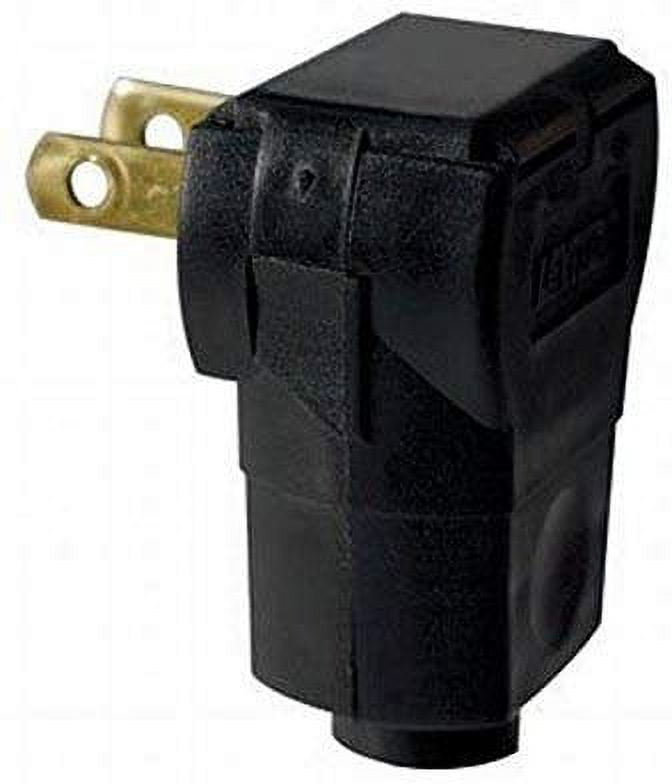 Leviton Straight Blade Angle Plug C25-101AN-00E - 15 Amps, Type B ...