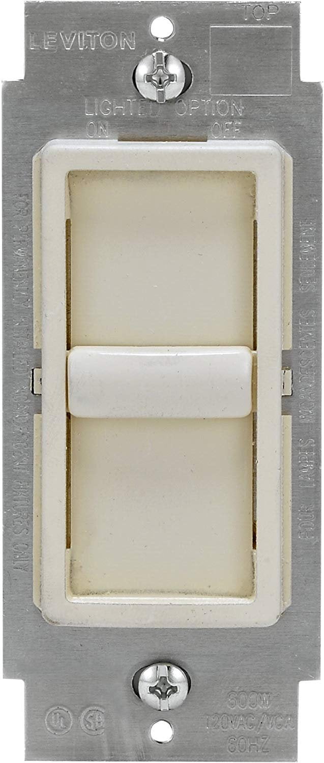 Leviton C28-06672-1LT Decora Sureslide Light Almond 600 W Slide Dimmer ...
