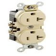 Leviton CR020 20-Amp, 125 .. Volt, Slim Body Duplex .. Receptacle ...