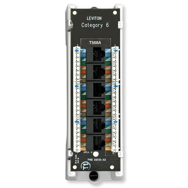 Leviton Cat6 Voice & Data Module (47611-C6B) - Walmart Business Supplies