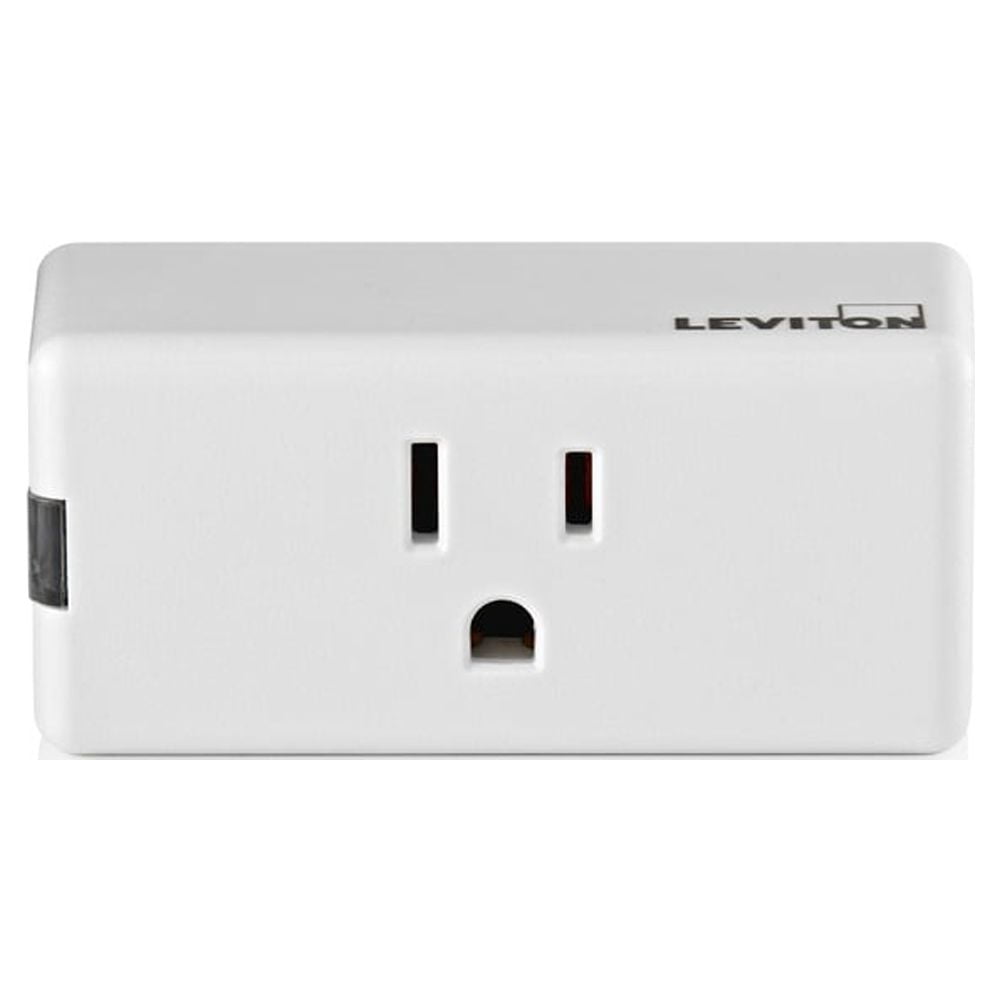 Leviton D215P-1RW Decora Smart Grounded Wi-Fi Mini Plug-In, White ...