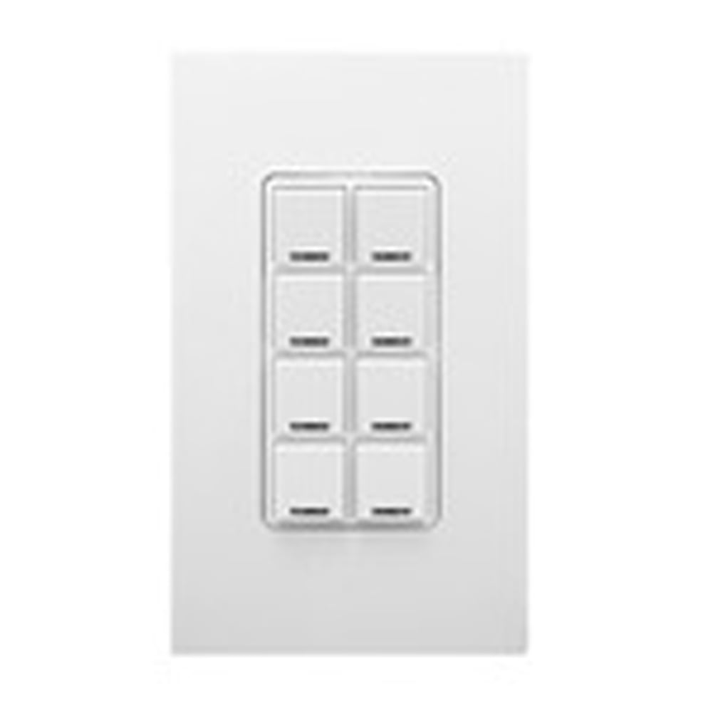 Leviton DLDNK-8W Lumina RF Decora 8-button multi-function BLE keypad ...