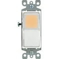 Leviton Rocker Switch 30940 - Illuminated, Single Pole, 15A - White ...