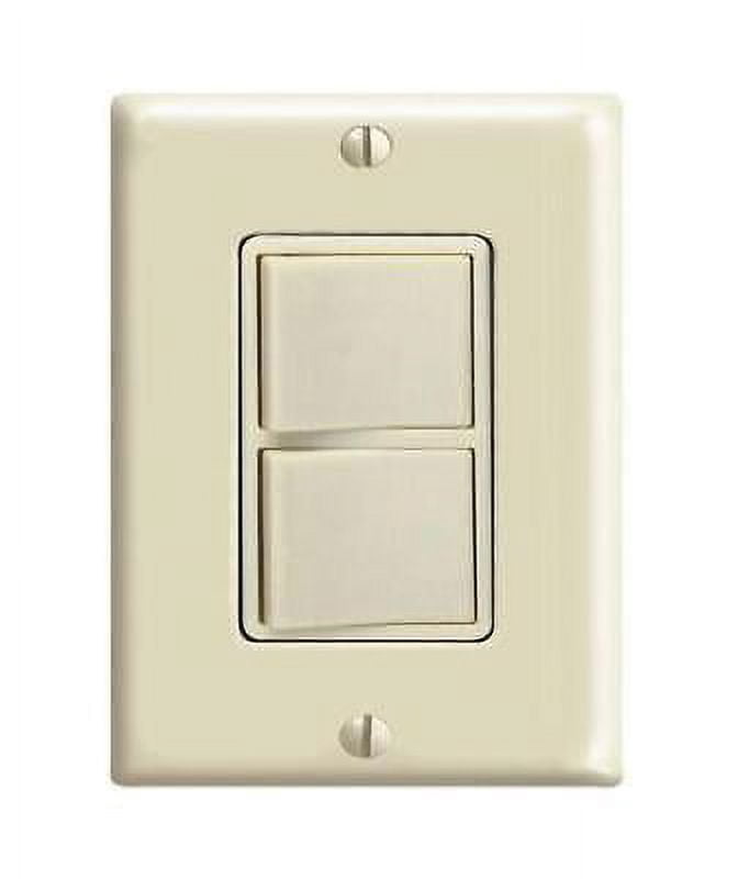 Leviton Decora 15 amps Single Pole Rocker Switch Ivory 1 pk - Walmart.com