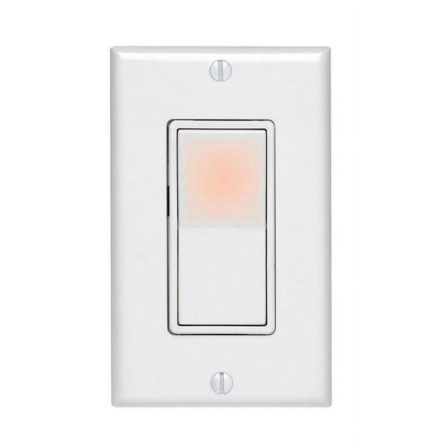 Leviton Decora 15 amps Three Pole 3-Way Illuminated Rocker Switch White ...