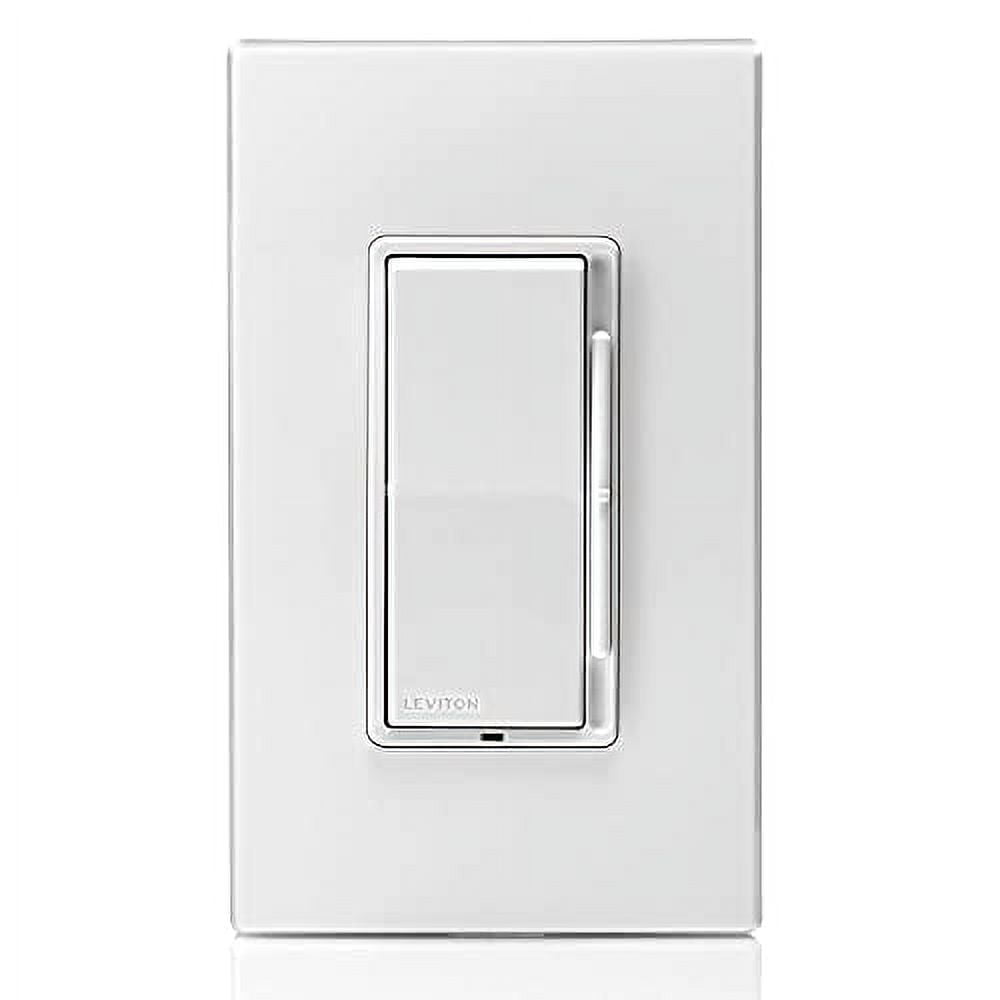 Leviton Decora 600-Watt Single-Pole/3-Way Universal Rocker Slide Dimmer ...