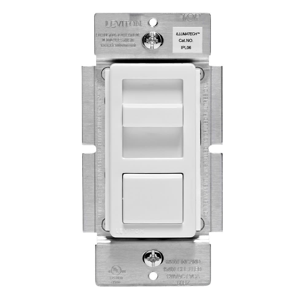 Leviton IllumaTech 3-Way Preset Slide Dimmer Switch R50-IPL06-10M ...