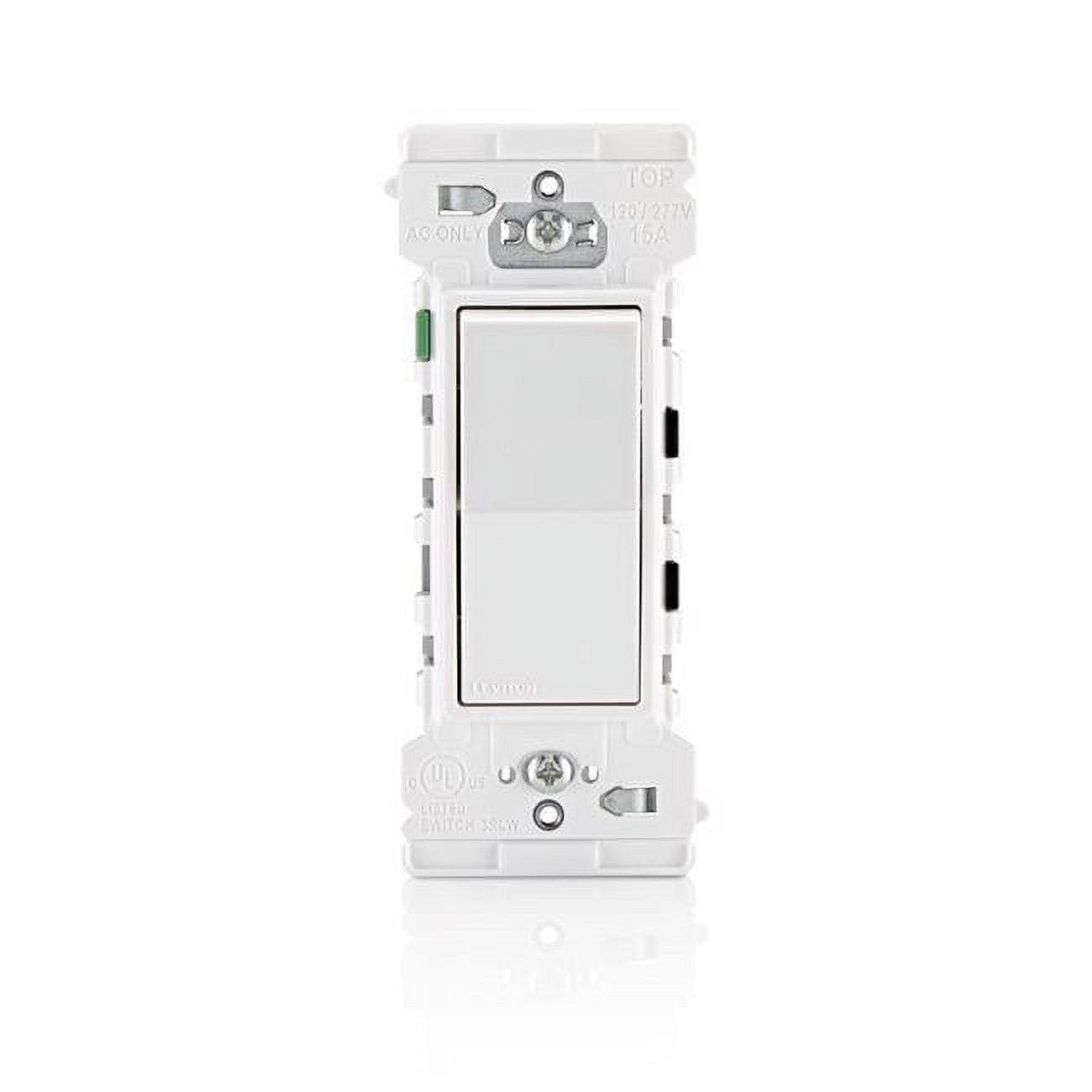 Leviton Decora Edge 15 amps Single Pole Rocker Rocker Switch White 1 pk ...