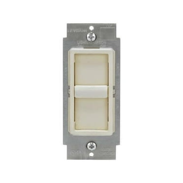 Leviton Decora Sureslide Fan & LED Dimmer Slide Switch, Light Almond ...