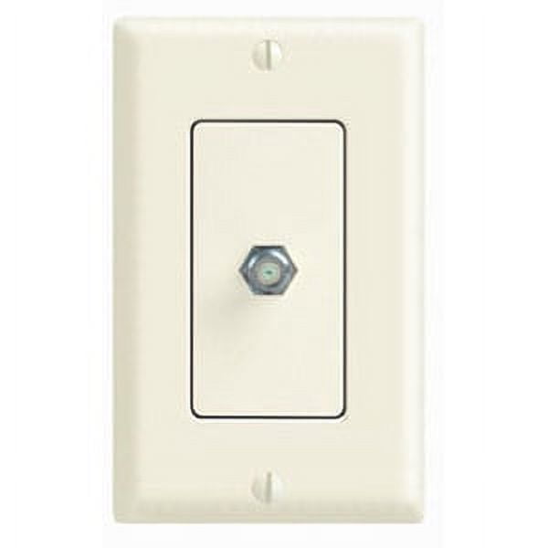 Leviton Decora Insert Flush Mount CATV Video, F-Type Coaxial Cable Jack, Almond - Walmart.com