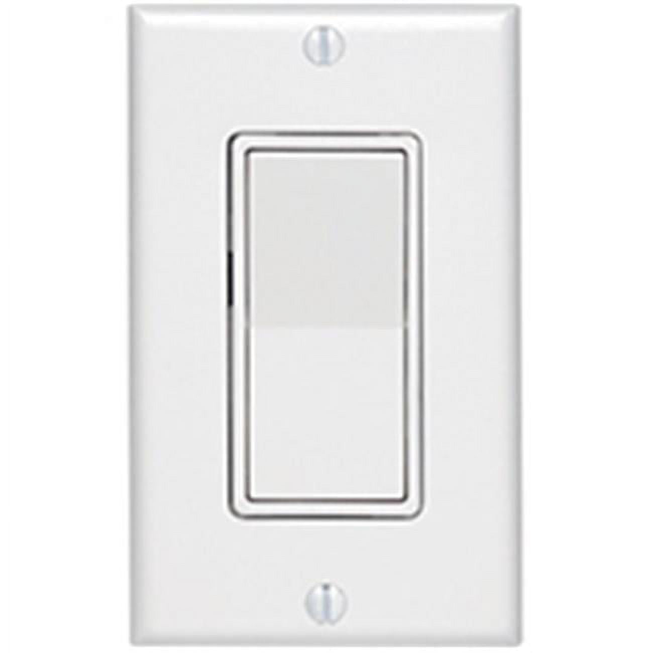 Leviton Decora Rocker Switch 15A 120/277V White Illuminated 1Pole ...