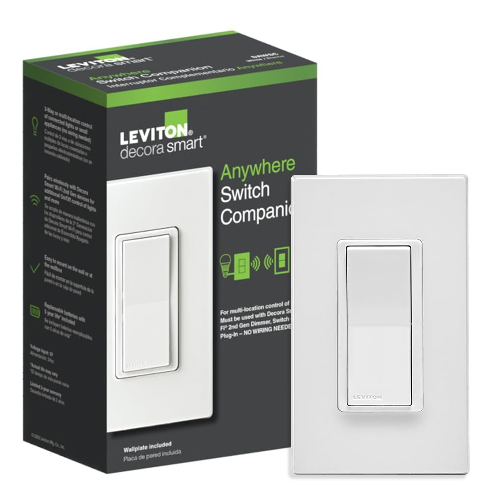 Leviton Decora Smart Switch Anywhere Companion, Add Wire-Free 3-Way/4 ...