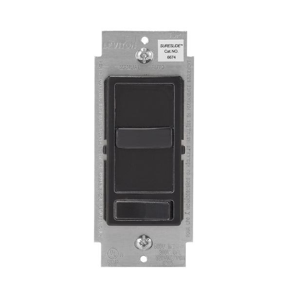 Leviton Decora SureSlide Black 600 watt Slide Dimmer Switch - Walmart.com
