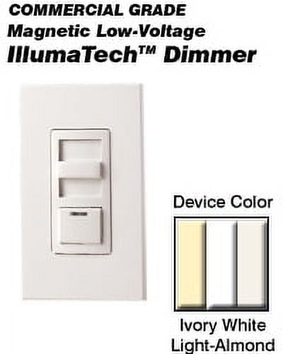 Leviton IPM10-1LZ Dimmer Magnetic Low-Voltage Single-Pole/3-Way 1000VA ...