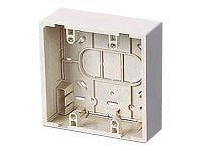 Leviton Dual-Gang Surface Mount Backbox - Surface mount box - white - 2 ...