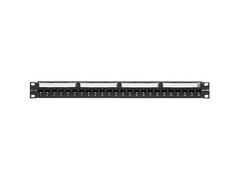 Leviton Extreme Flat Cat 6A 110-Style Patch Panel, 24 Port, Cable Management Bar - Walmart.com