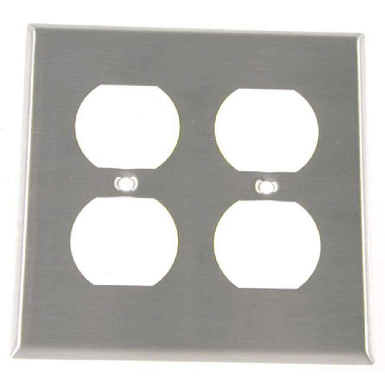 Leviton 84016-40 2-Gang, Duplex Device Receptacle Wallplate, Standard ...