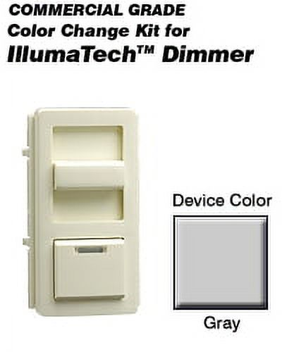 Leviton Gray Color Change Conversion Kit for Illumatech Dimmer Switch ...