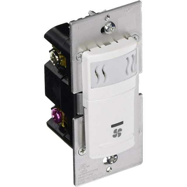 Leviton Decora In-Wall Humidity Sensor and Fan Control, Single Pole ...