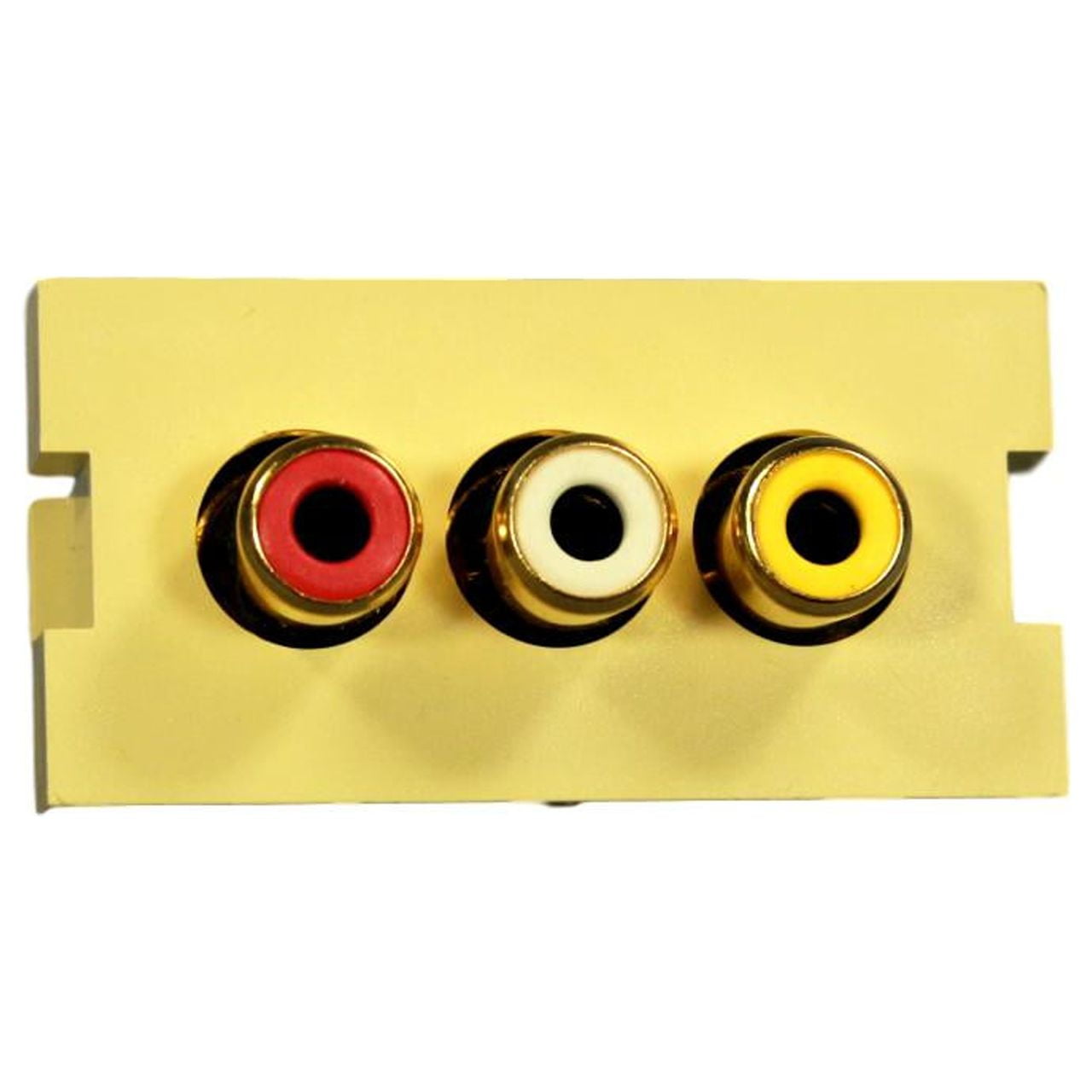 Leviton Ivory MOS Wallplate 3-Port Audio Video Jack Module 41292-AVI ...