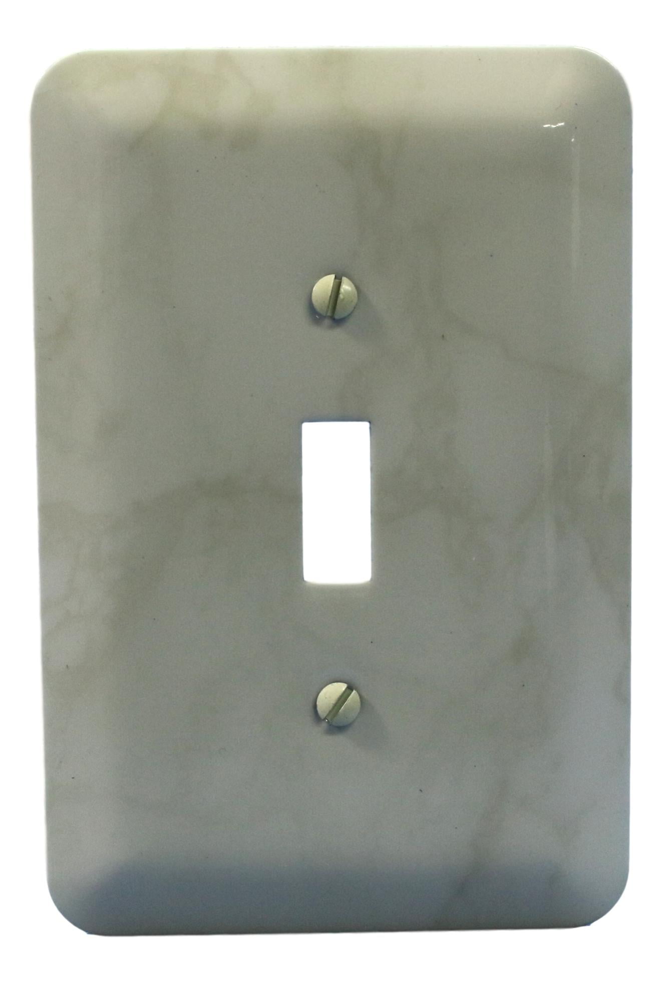 Leviton Jumbo Ivory Marble Switch Cover Oversize Toggle Wall Plate ...