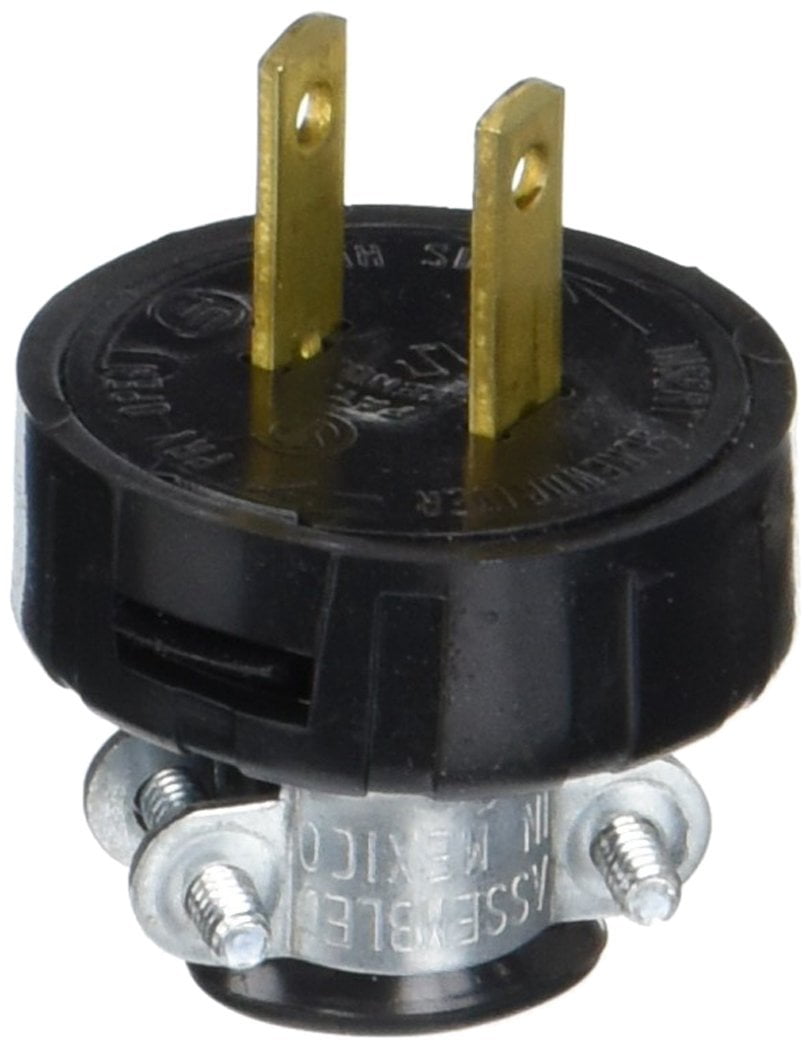 Leviton L10-48646-000 15 Amp 2 Pole Round Plug Non-Polarized ...