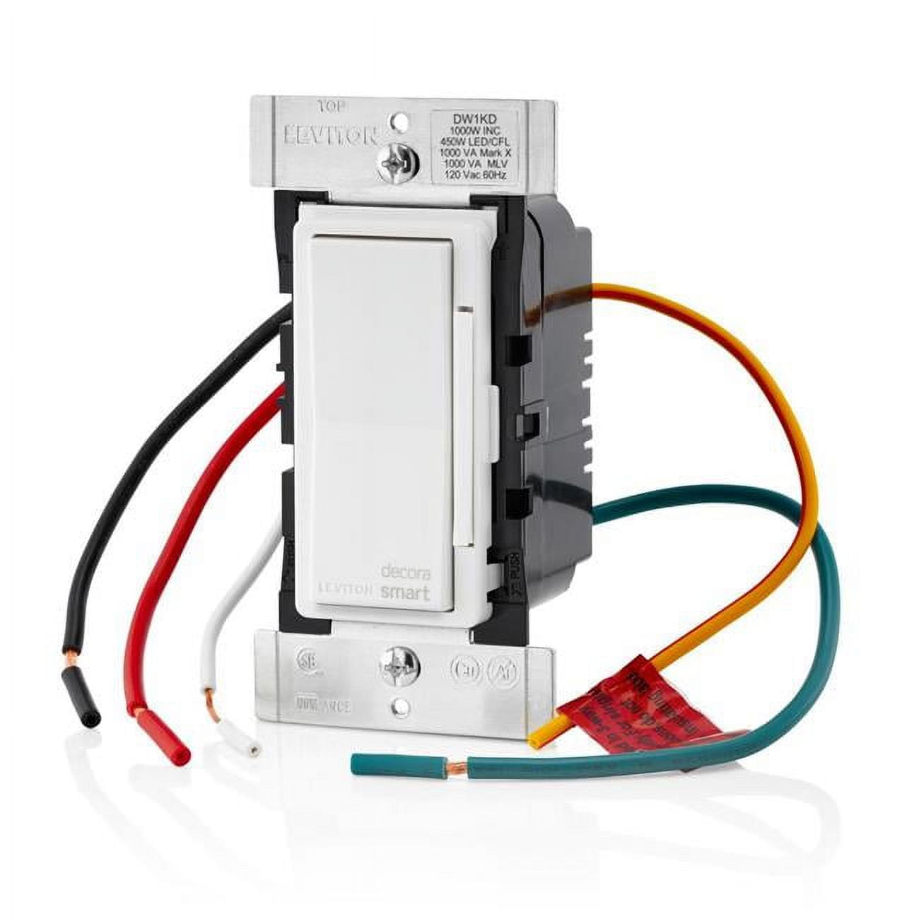 Leviton LEVDW1KD-1BZ 1000W Universal LED & Incandescent Dimmer, Wi-Fi ...
