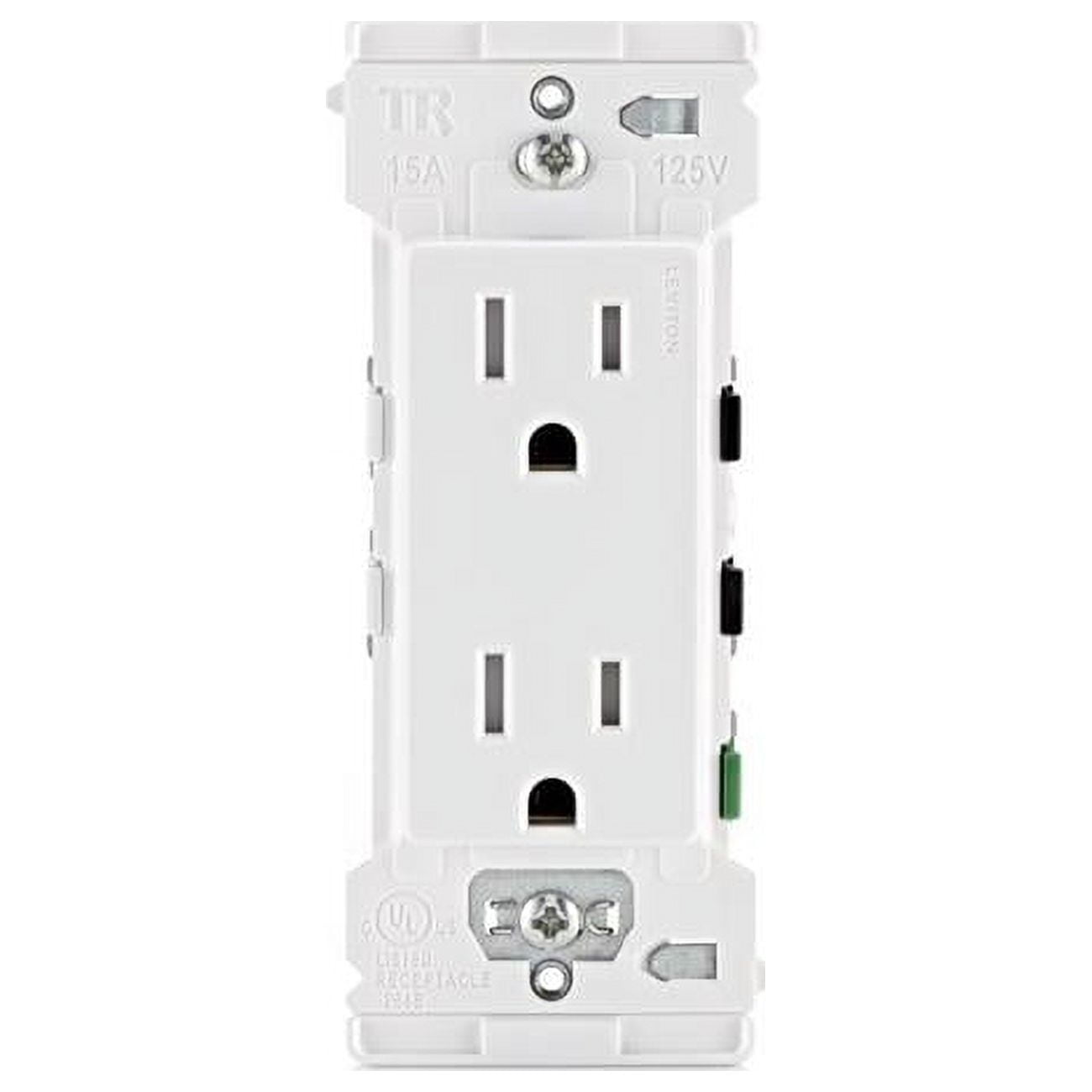 Leviton Leviton Decora Edge 15A 125 V Duplex Tamper Resistant Outlet 5-15 R, White - Pack of 10 ...