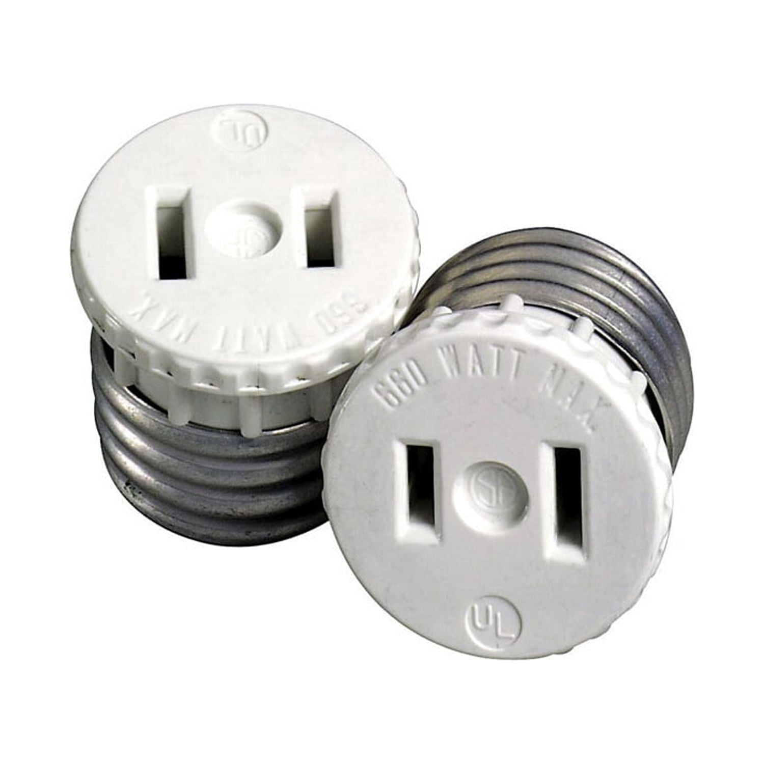 Leviton C22-00125-000 Lamp Holder Adapter, 660 W, White - Walmart.com