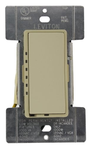 Leviton Light Almond Mural Preset Digital Magnetic Low-Voltage Rocker ...