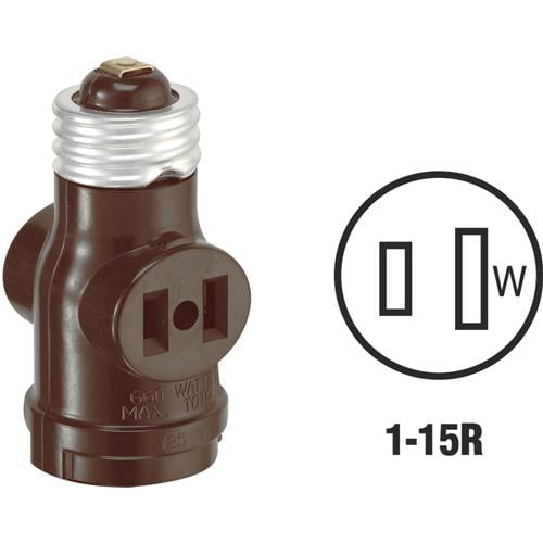 Leviton Light Socket Adapter IV, Each - Walmart.com