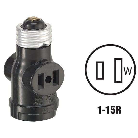Leviton Light Socket Adapter - Single Pack - Walmart.com