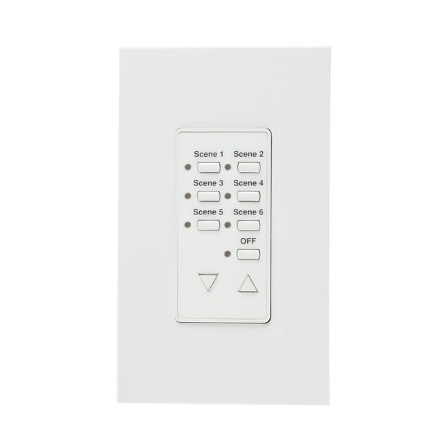 Leviton MN00C-1LW Monet Digital Scene Controller 6 Scenes 120V, White ...