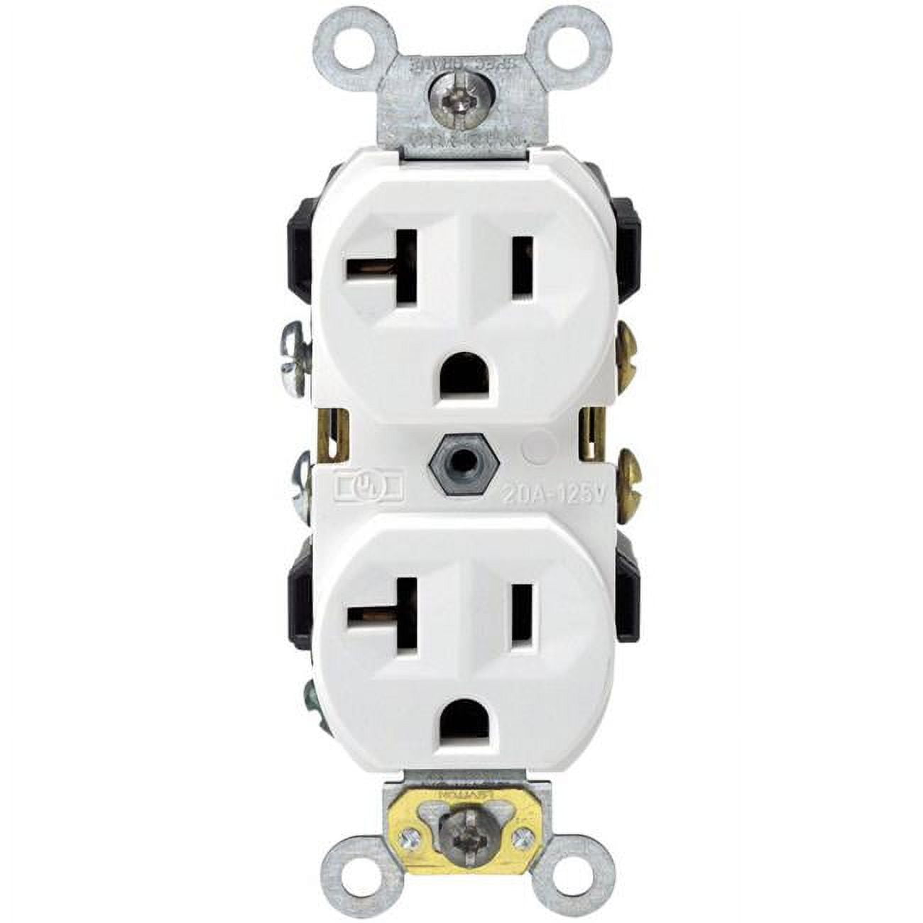 Leviton Manufacturing 20A White Side Receptacle - Walmart.com