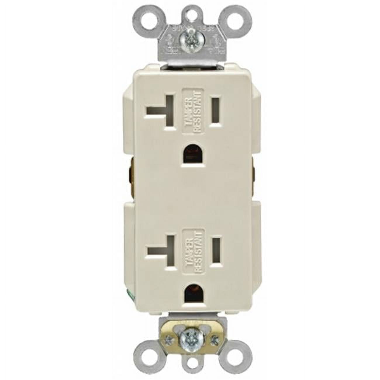 Leviton Mfg 20 Amp Light Almond Decora Plus Duplex Receptacle - Walmart.com