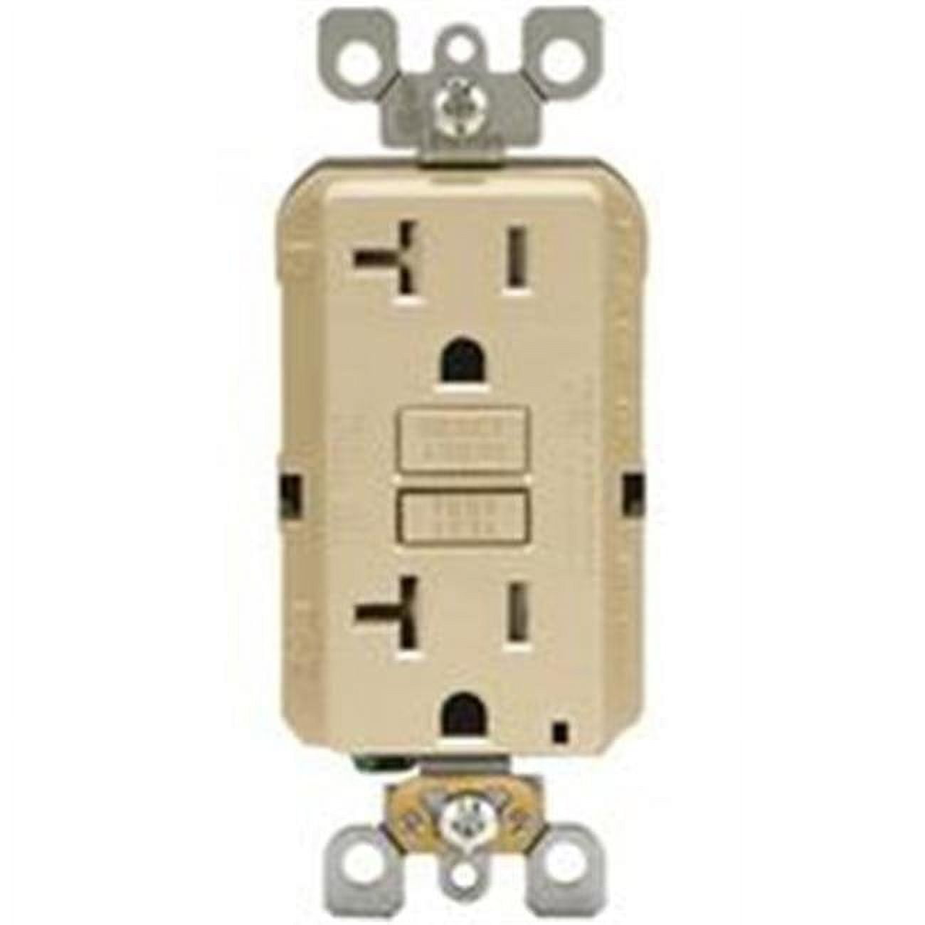 Leviton Mfg R01-GFTR2-0KI 20A Self-Test Tamper Resistant GFCI Outlet ...