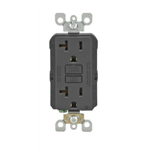 Leviton N7899-E 20-Amp 125-Volt SmartLock Pro Slim Non-Tamper-Resistant ...