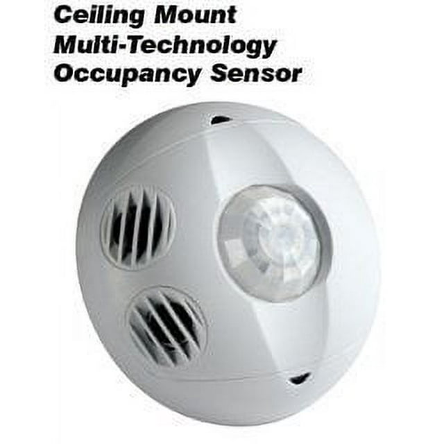 Leviton Ceiling Mount Occupancy Sensor, Multi-Tech, 500 Sq. Ft., 24VDC ...