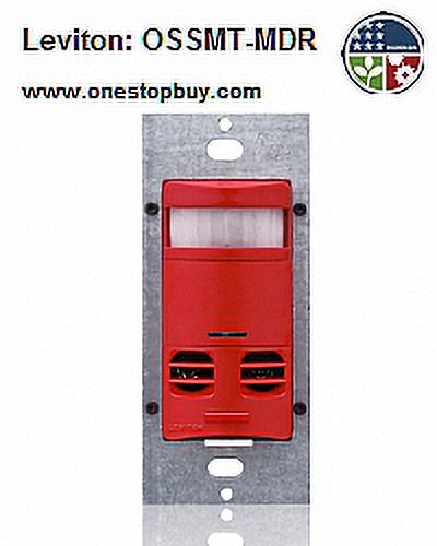 Leviton OSSMT-MDR Multi-Technology PIR/ Ultrasonic Wall Switch ...