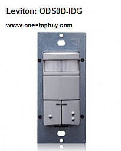 Leviton ODS0D-IDG Occupancy Sensor Decora Style Wall Switch Passive ...